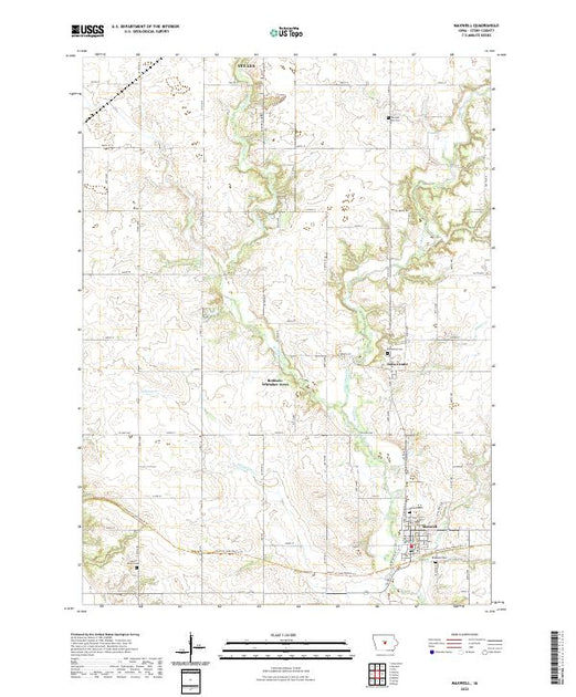 US Topo 7.5-minute map for Maxwell IA – American Map Store