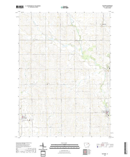 US Topo 7.5-minute map for Maynard IA – American Map Store