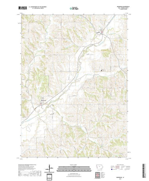 US Topo 7.5-minute map for Moorhead IA – American Map Store