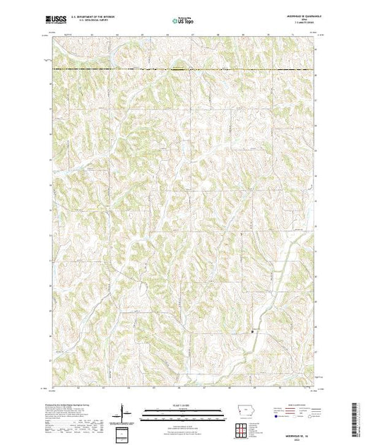 US Topo 7.5-minute map for Moorhead SE IA – American Map Store
