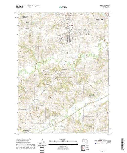 US Topo 7.5-minute map for Norwalk IA – American Map Store