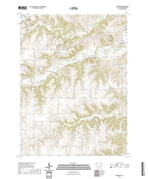 US Topo 7.5-minute map for Patterson IA – American Map Store