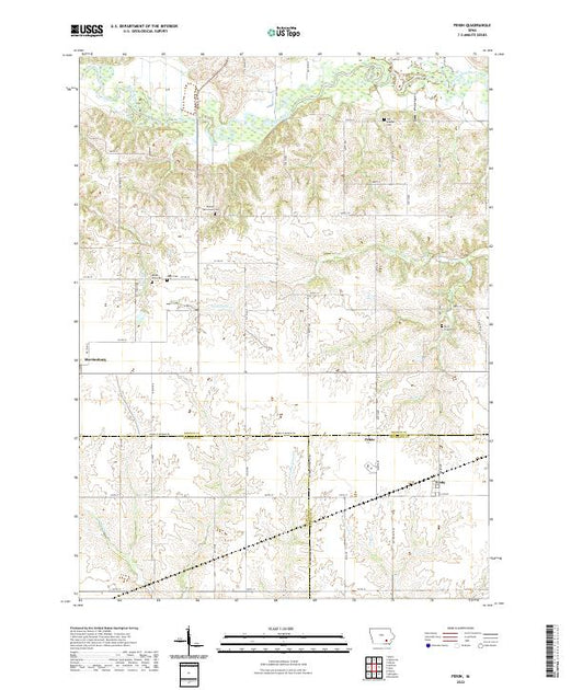 US Topo 7.5-minute map for Pekin IA – American Map Store