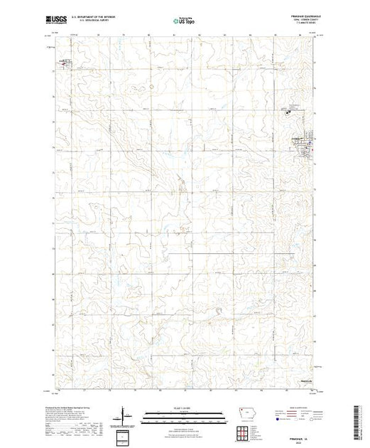 US Topo 7.5-minute map for Primghar IA – American Map Store