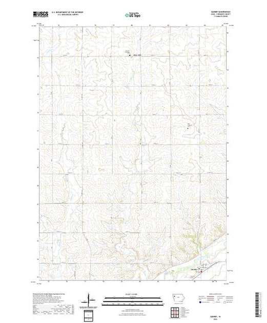 US Topo 7.5-minute map for Quimby IA – American Map Store