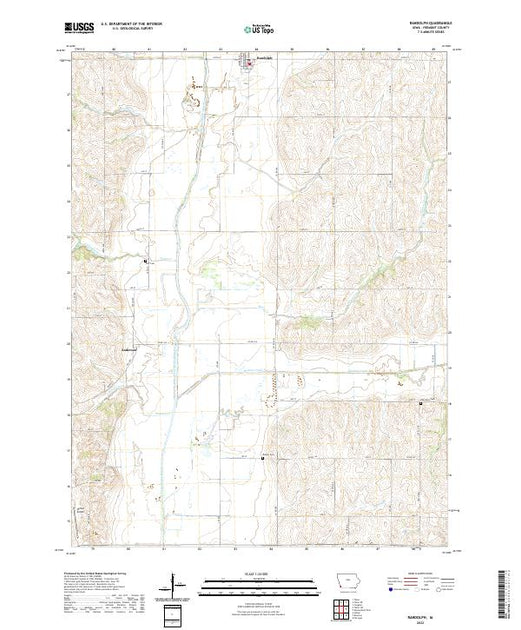 US Topo 7.5-minute map for Randolph IA – American Map Store
