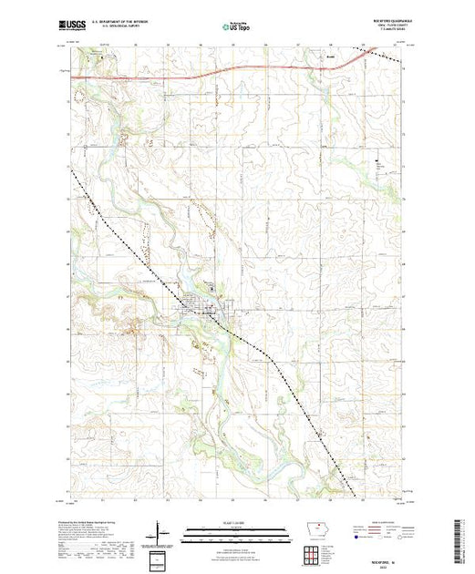 US Topo 7.5-minute map for Rockford IA – American Map Store