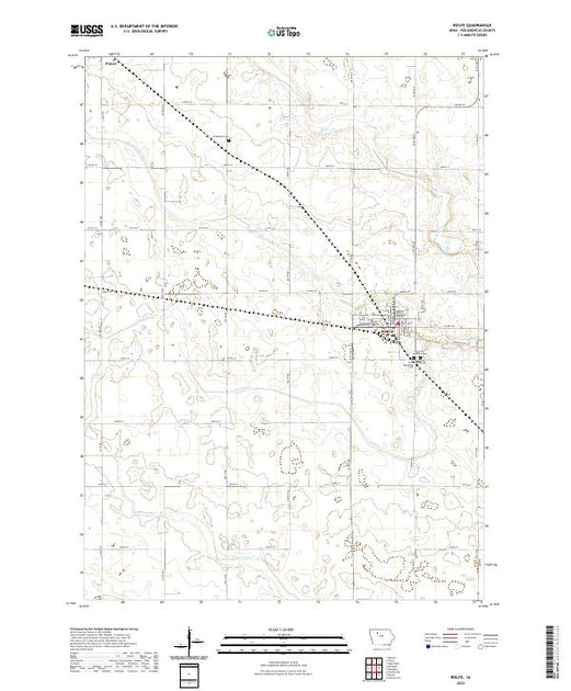 US Topo 7.5-minute map for Rolfe IA – American Map Store