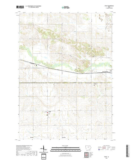US Topo 7.5-minute map for Stout IA – American Map Store