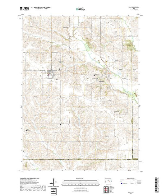 US Topo 7.5-minute map for Sully IA – American Map Store