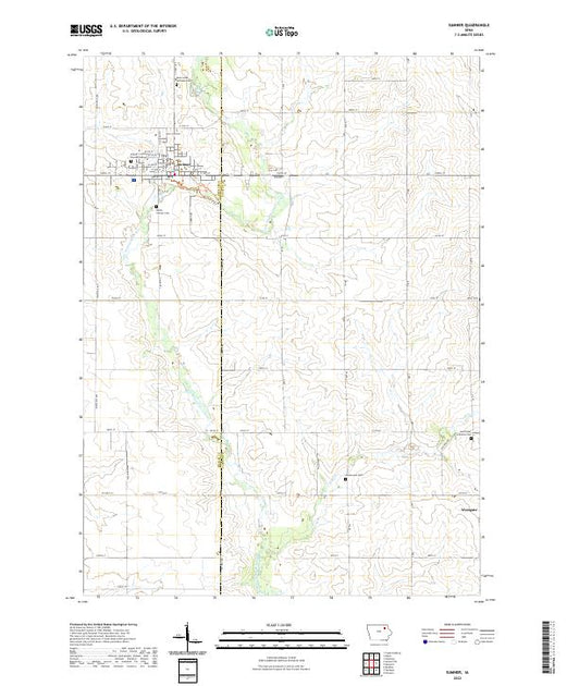 US Topo 7.5-minute map for Sumner IA – American Map Store