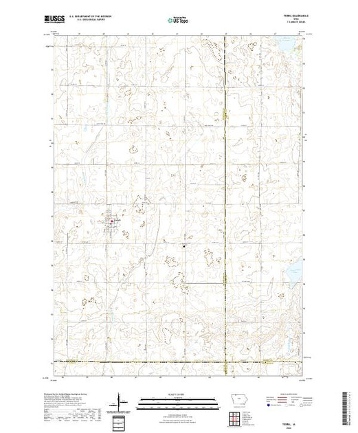 US Topo 7.5-minute map for Terril IA – American Map Store
