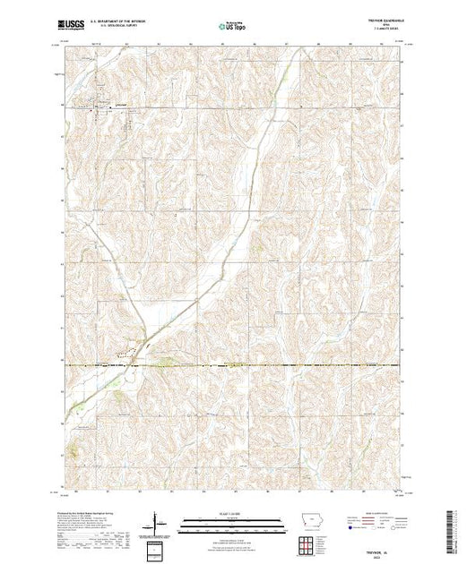 US Topo 7.5-minute map for Treynor IA – American Map Store