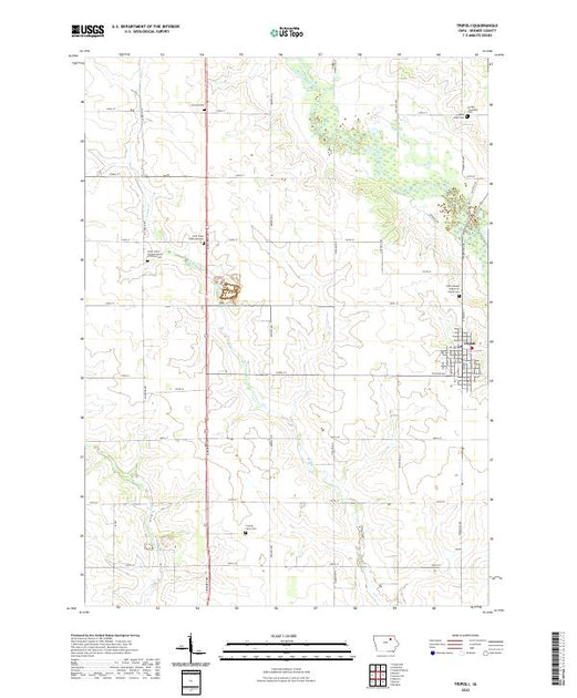 US Topo 7.5-minute map for Tripoli IA – American Map Store