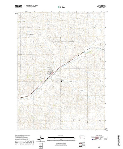 US Topo 7.5-minute map for Vail IA – American Map Store