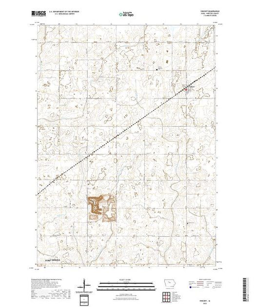 US Topo 7.5-minute map for Vincent IA – American Map Store