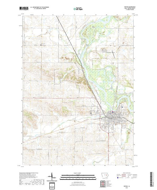 US Topo 7.5-minute map for Vinton IA – American Map Store