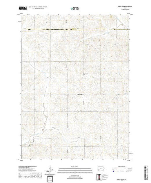 US Topo 7.5-minute map for Viola Center IA – American Map Store