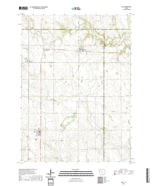 US Topo 7.5-minute map for Yale IA – American Map Store