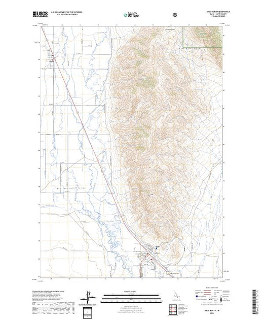 US Topo 7.5-minute map for Arco North ID – American Map Store