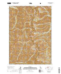 USGS US Topo 7.5-minute map for Baker Peak ID 2020 – American Map Store