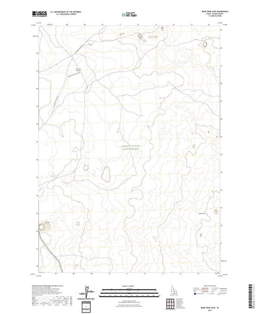 US Topo 7.5-minute map for Bear Trap Cave ID – American Map Store
