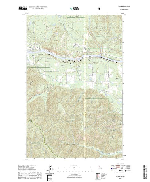 US Topo 7.5-minute map for Cabinet IDMT – American Map Store