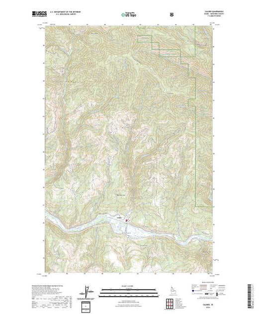 US Topo 7.5-minute map for Calder ID – American Map Store
