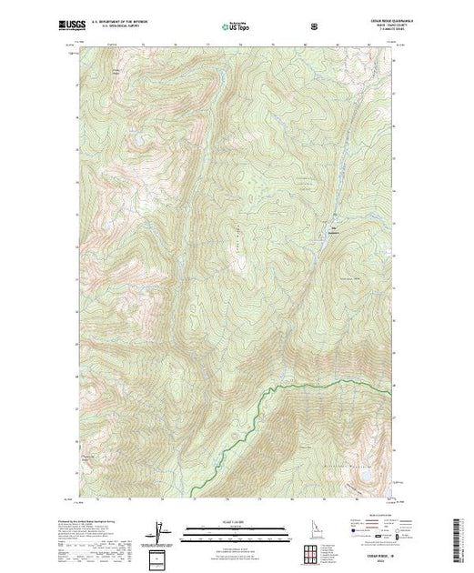 US Topo 7.5-minute map for Cedar Ridge ID – American Map Store