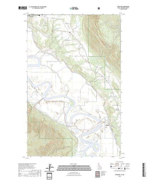 US Topo 7.5-minute map for Copeland IDBC – American Map Store
