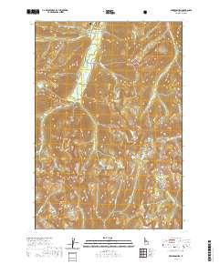 USGS US Topo 7.5-minute map for Edwardsburg ID 2020 – American Map Store