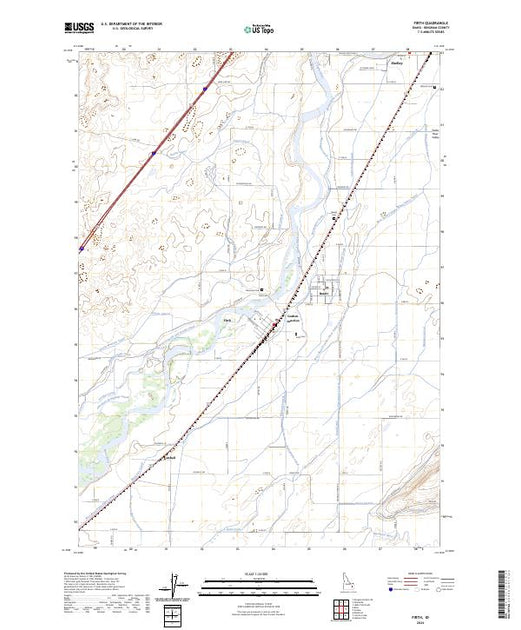 US Topo 7.5-minute map for Firth ID – American Map Store