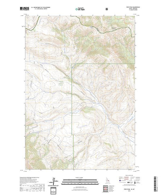 US Topo 7.5-minute map for Fritz Peak IDMT – American Map Store