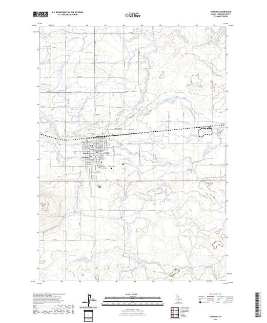 US Topo 7.5-minute map for Gooding ID – American Map Store