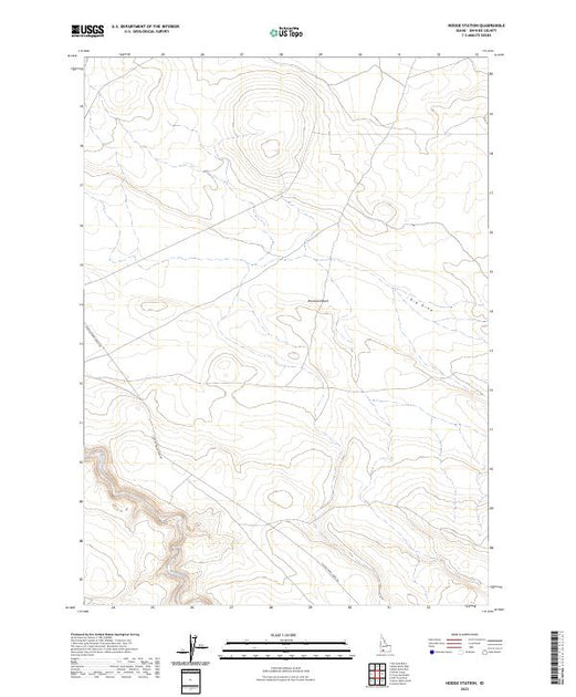US Topo 7.5-minute map for Hodge Station ID – American Map Store