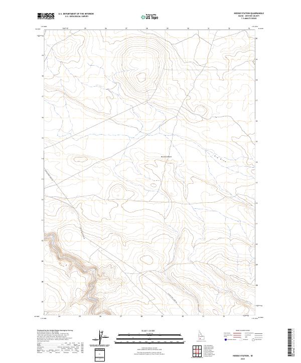 US Topo 7.5-minute map for Hodge Station ID – American Map Store