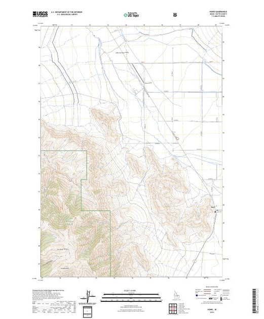 US Topo 7.5-minute map for Howe ID – American Map Store