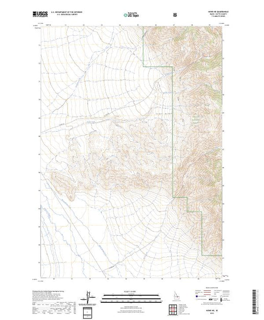 US Topo 7.5-minute map for Howe NE ID – American Map Store