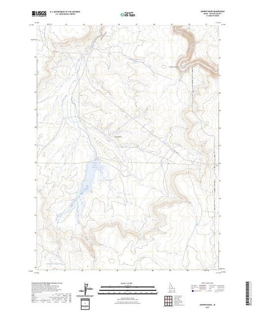 US Topo 7.5-minute map for Juniper Basin ID – American Map Store
