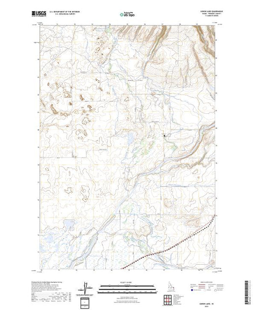 US Topo 7.5-minute map for Lemon Lake ID – American Map Store