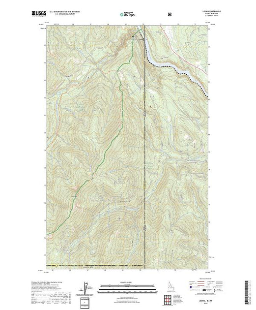 US Topo 7.5-minute map for Leonia IDMT – American Map Store