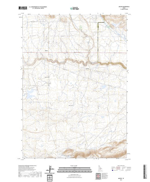 US Topo 7.5-minute map for Macon ID – American Map Store