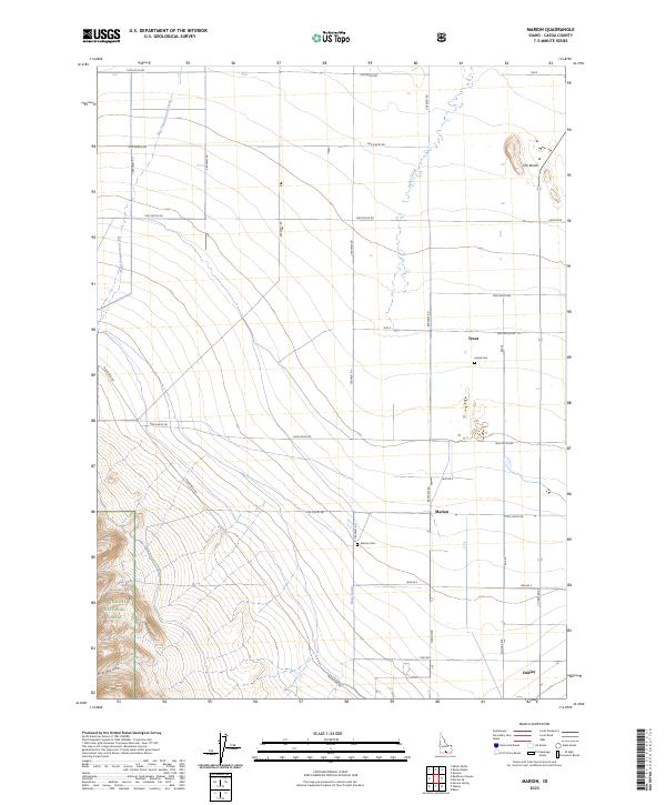 US Topo 7.5-minute map for Marion ID – American Map Store