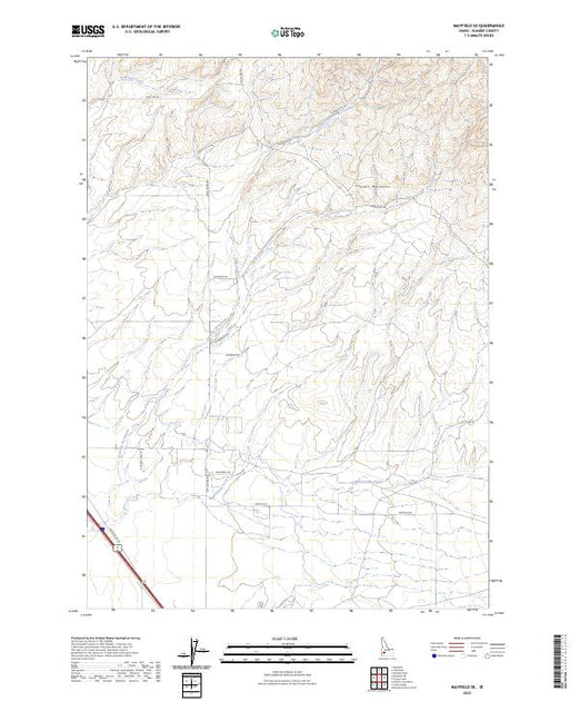 US Topo 7.5-minute map for Mayfield SE ID – American Map Store