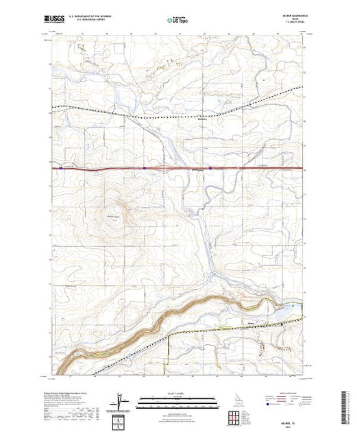 US Topo 7.5-minute map for Milner ID – American Map Store