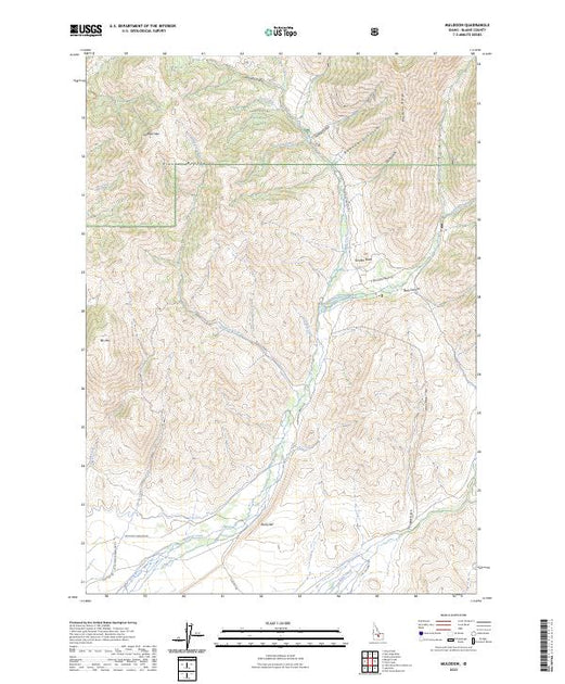 US Topo 7.5-minute map for Muldoon ID – American Map Store
