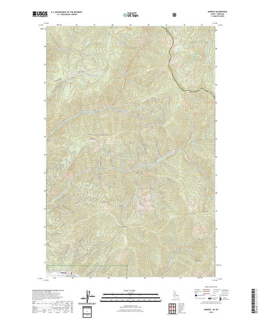 US Topo 7.5-minute map for Murray IDMT – American Map Store