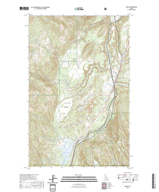 US Topo 7.5-minute map for Naples ID – American Map Store