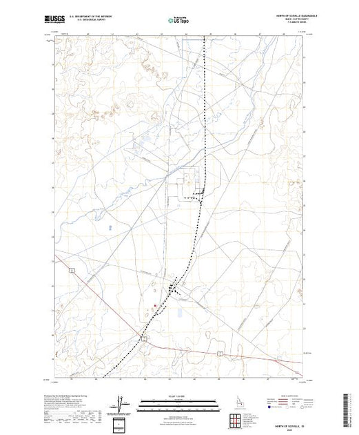 US Topo 7.5-minute map for North of Scoville ID – American Map Store