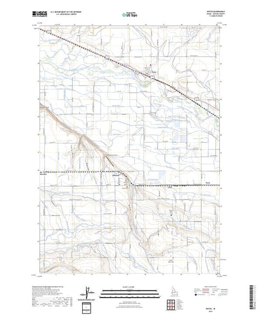 US Topo 7.5-minute map for Notus ID – American Map Store